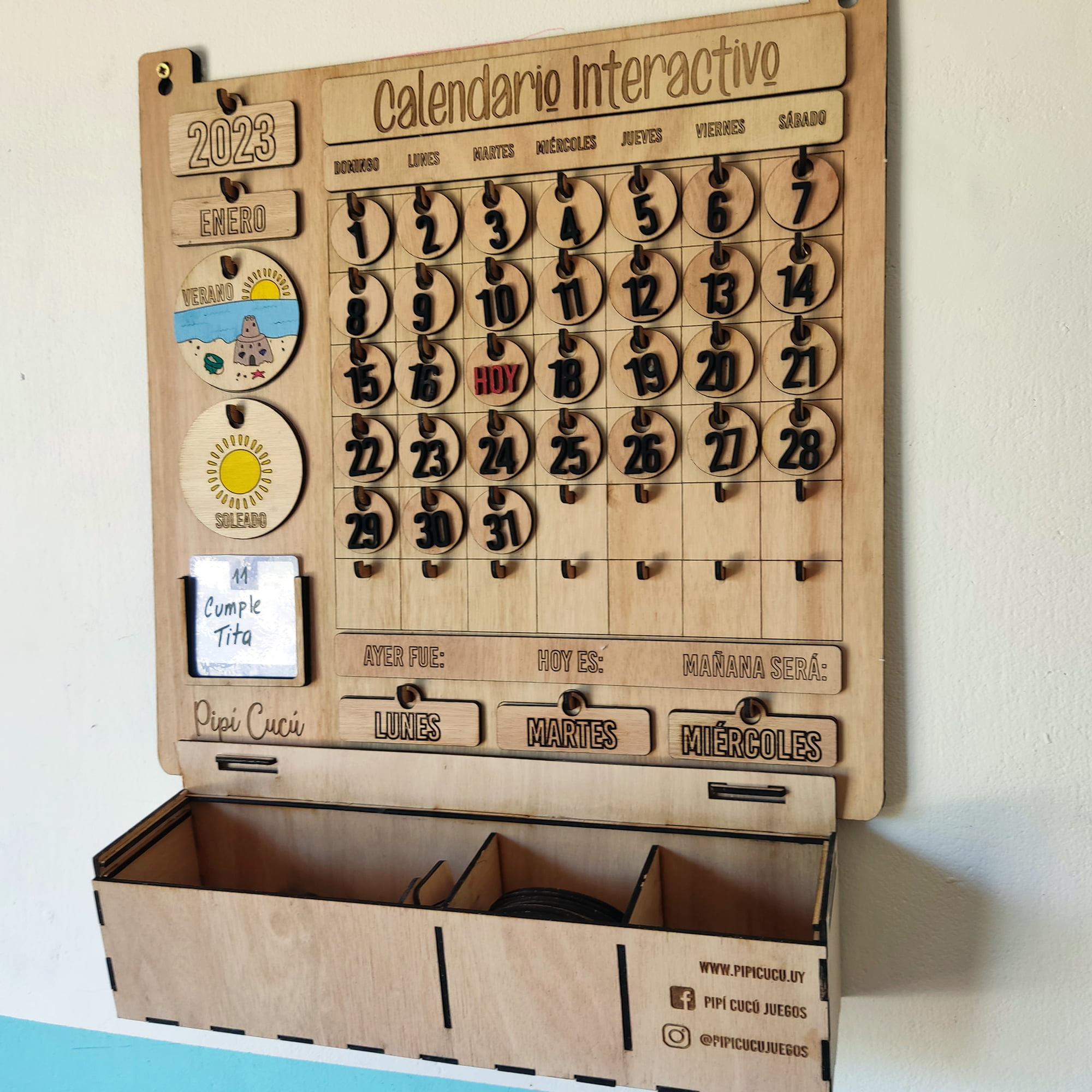 Calendario Interactivo - Pipí Cucú