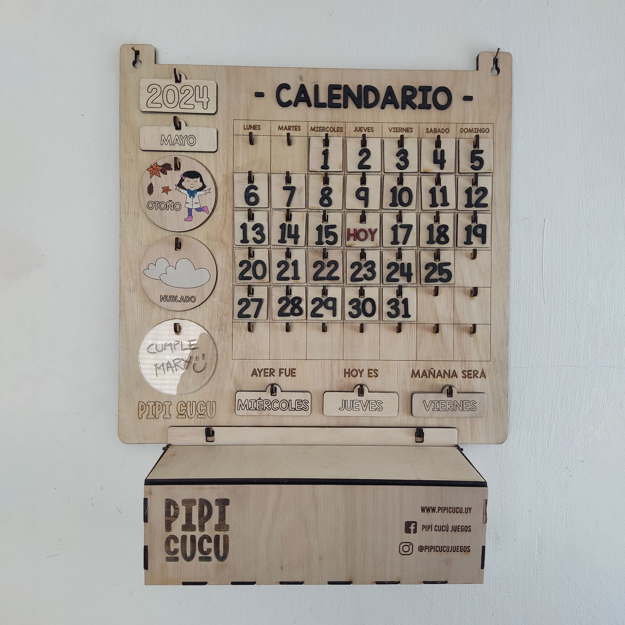 Calendario Interactivo - Pipí Cucú