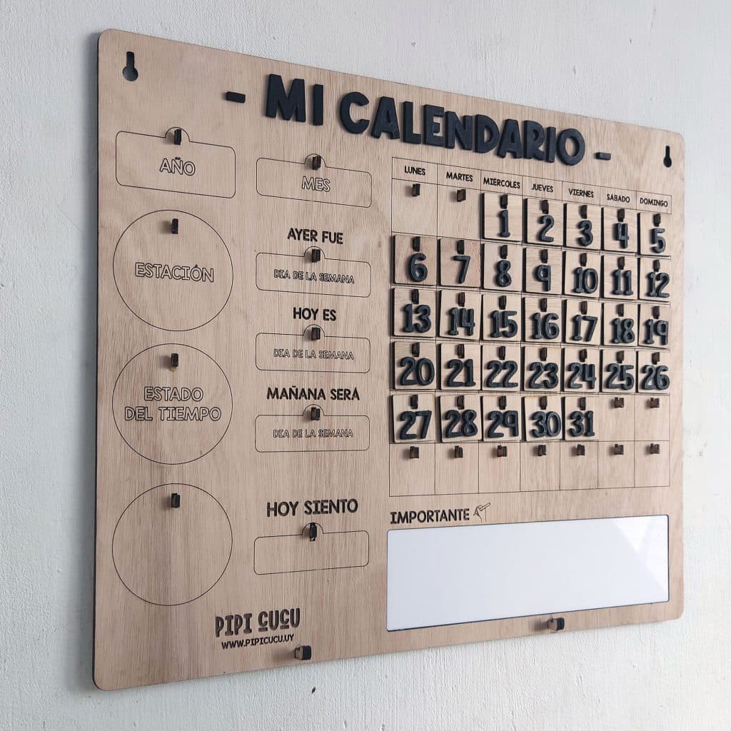 Calendario Interactivo – Ideal para aprender en casa - Pipi Cucu