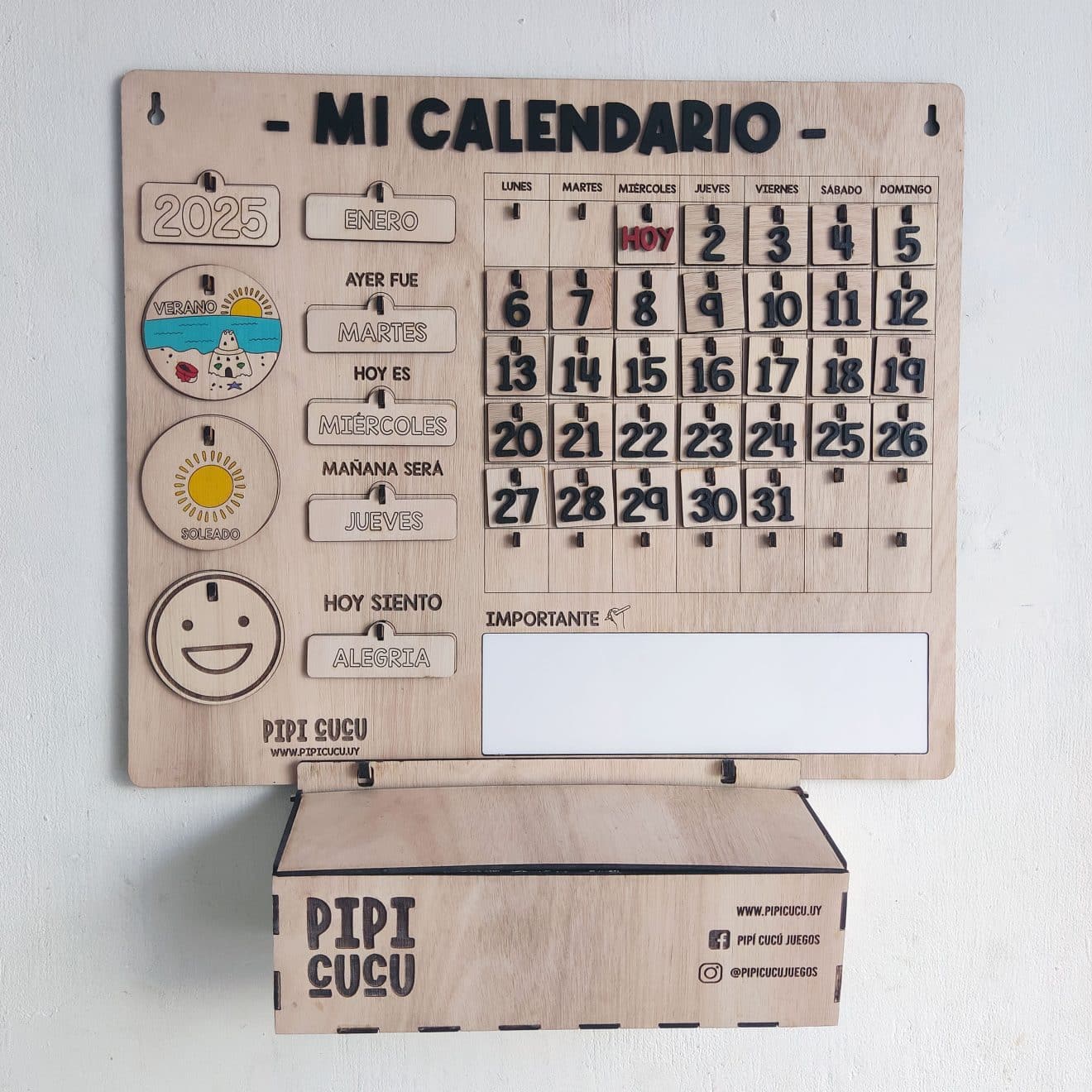 Calendario Interactivo – Ideal para aprender en casa - Pipi Cucu